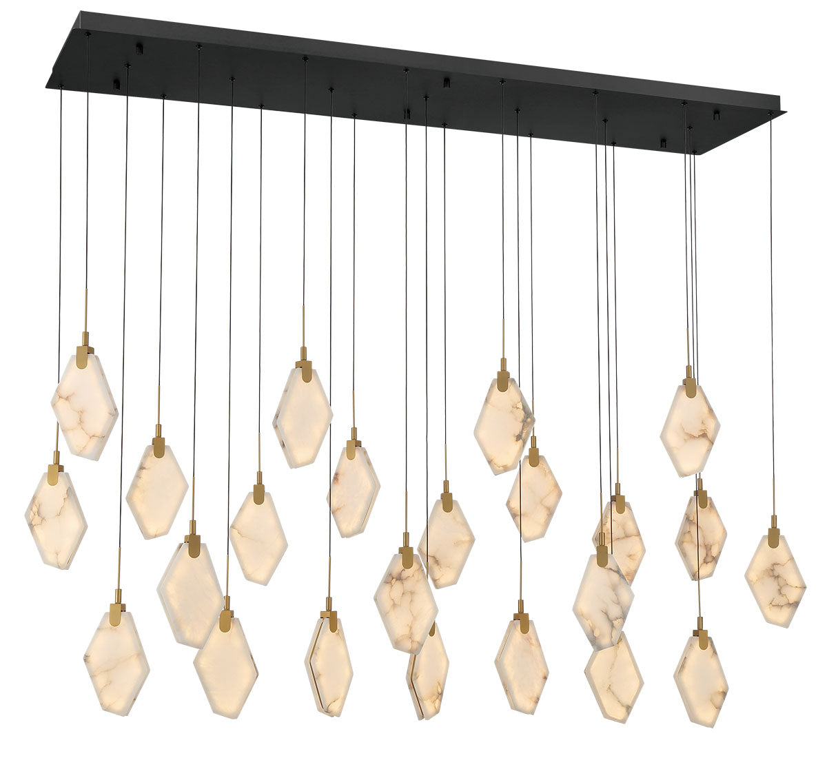 KOSMOS 12390-02, 23 Light Rectangular LED Chandelier